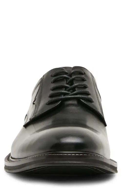 Steve Madden Buckner Leather Plain Toe Derby - Black