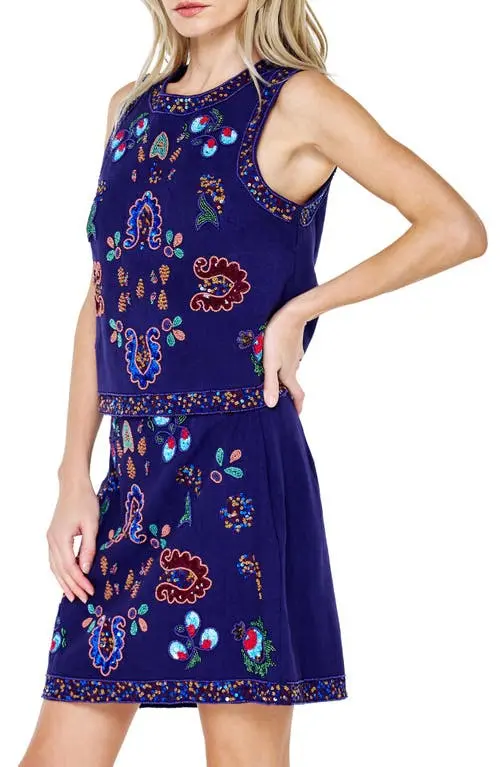 CIEBON Viveka Beaded Sleeveless Top