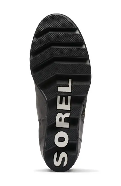 Sorel Joan Rhapsody Zip Wedge Bootie - Black/black