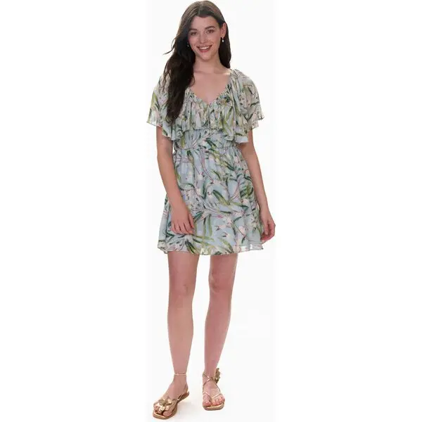 Rebecca Taylor Mia Mini Dress - Seafoam Multi