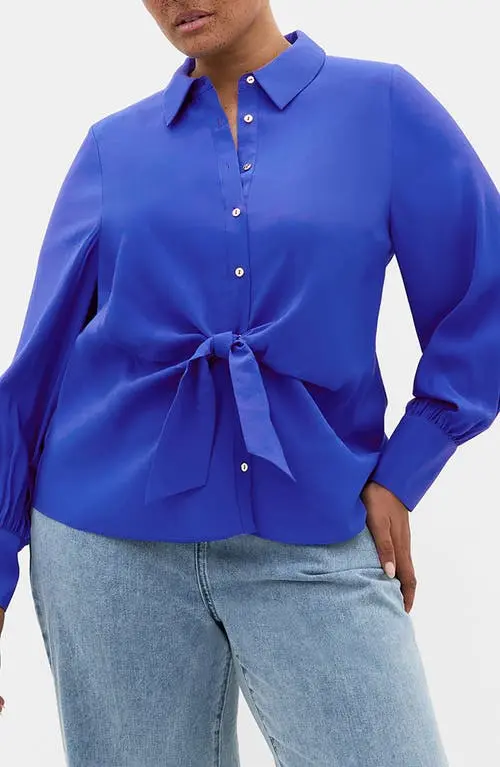 City Chic Isabella Tie Front Shirt