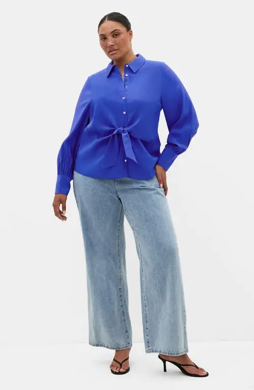 City Chic Isabella Tie Front Shirt