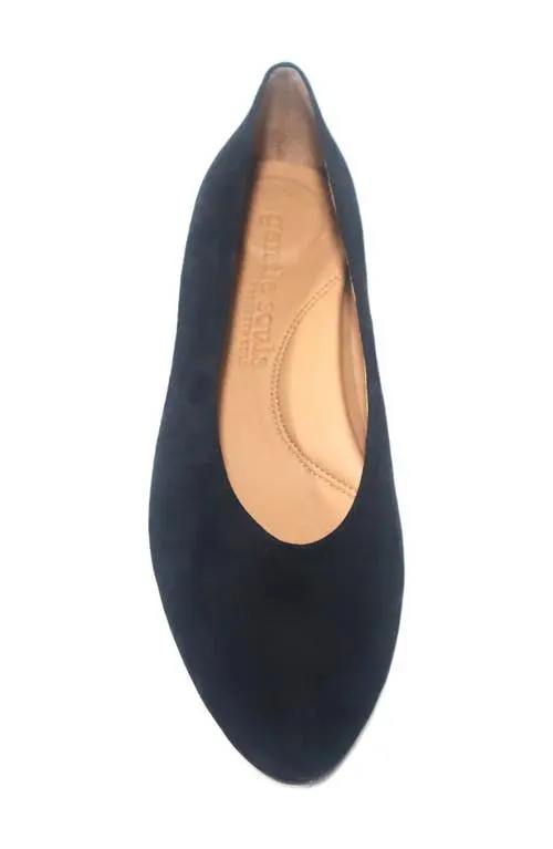 Gentle Souls Genuine Calf Hair Pumps - Black Suede