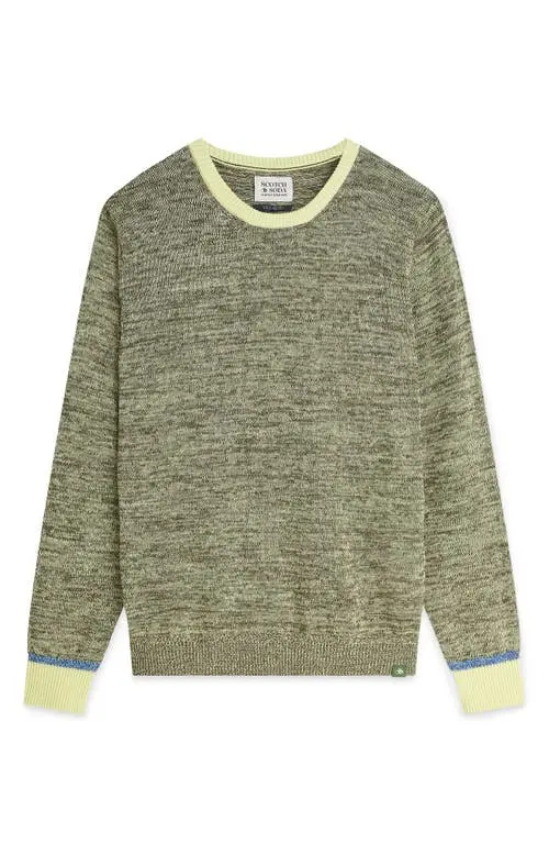 Scotch & Soda Regular Fit Melange Cotton Pullover