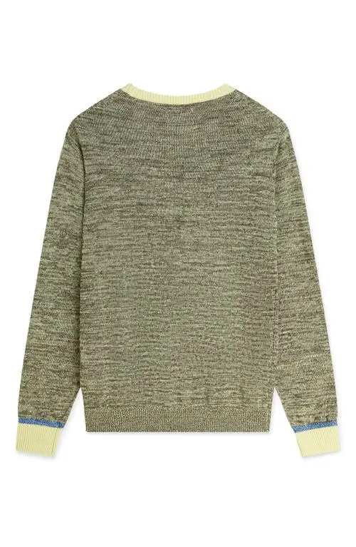 Scotch & Soda Regular Fit Melange Cotton Pullover
