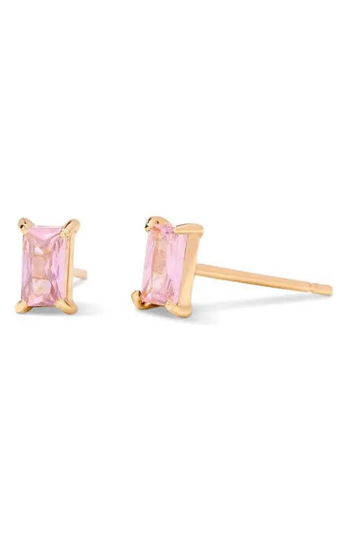 BROOK & YORK Darcy Birthstone Stud Earrings - Gold/oct