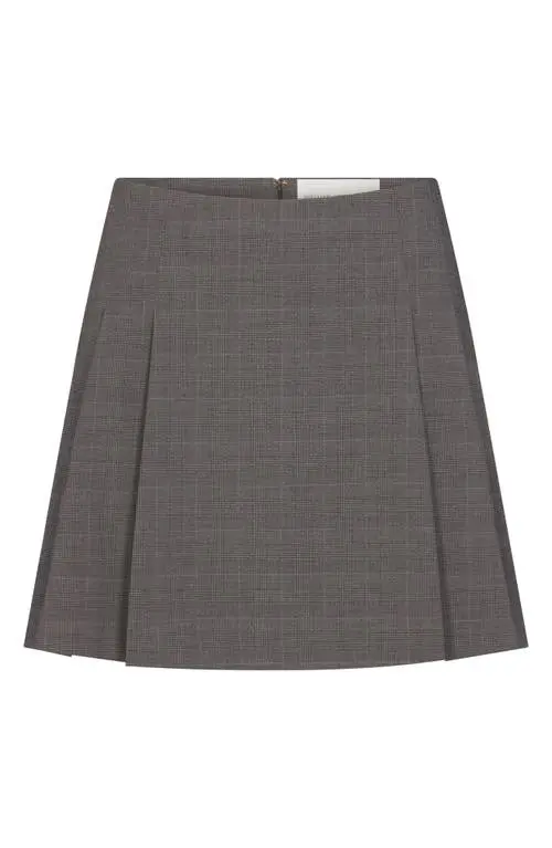 WILLIAMS ATHLETIC CLUB Nikki Plaid Pleated Miniskirt - Grey Plaid