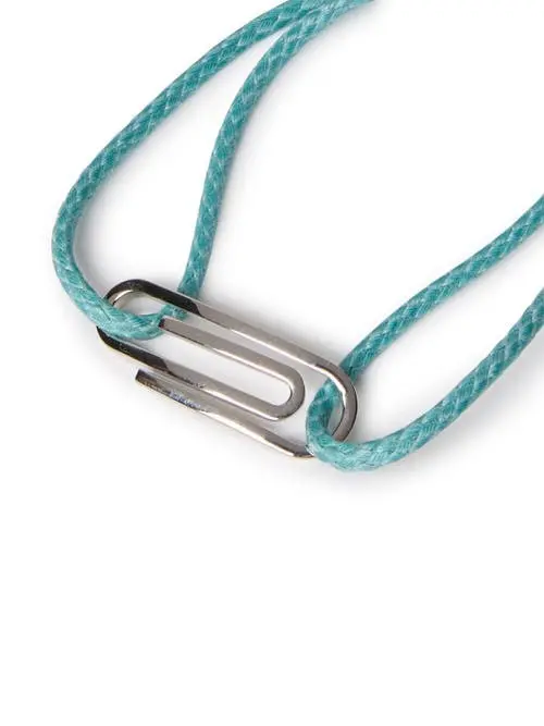 Off-White Paperclip Cord Bracelet