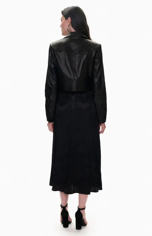 Rebecca Taylor Piper Crop Leather Jacket