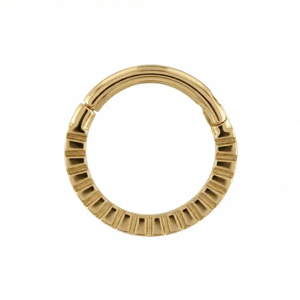 Zahav Jewelry 10k Solid 16g 8mm Clicker Hoop
