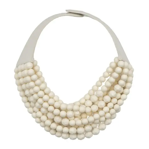 Fairchild Baldwin Neutrals Marbella Matte Cream Necklace