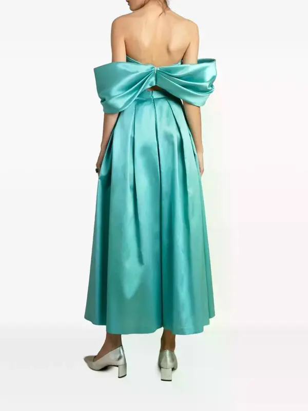 GEMY MAALOUF Strapless Draped-sleeve Blouse