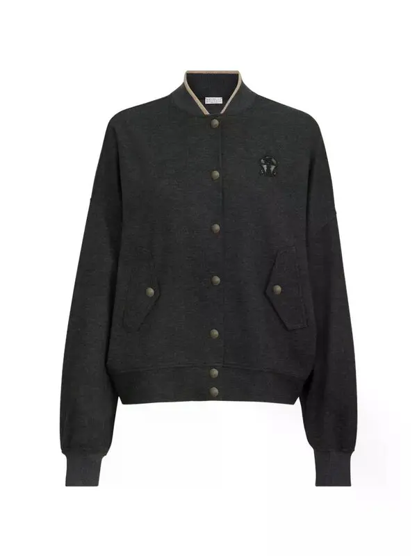 Brunello Cucinelli Logo-patch Bomber Jacket
