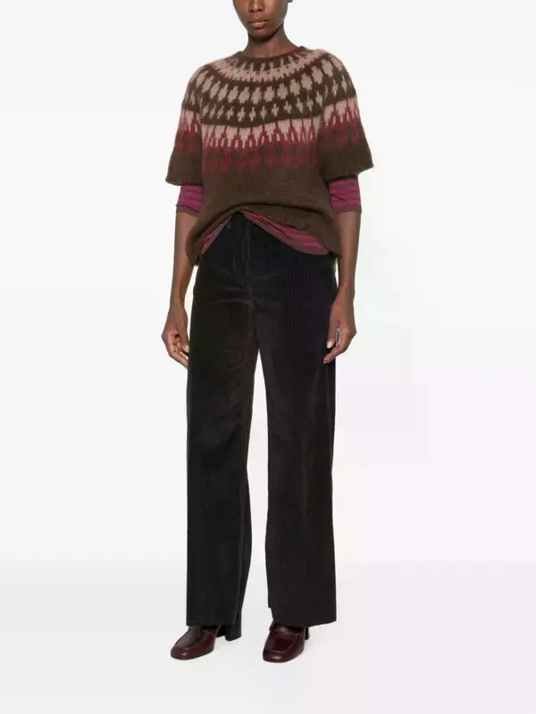 Momoni Corduroy Wide-leg Trousers