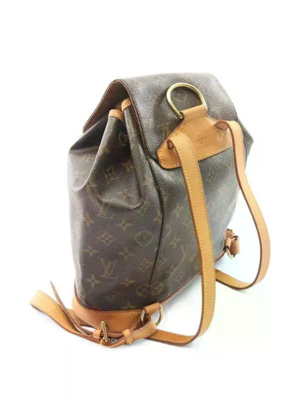LOUIS VUITTON 1997 Montsouris Mm Monogram Backpack - Brown