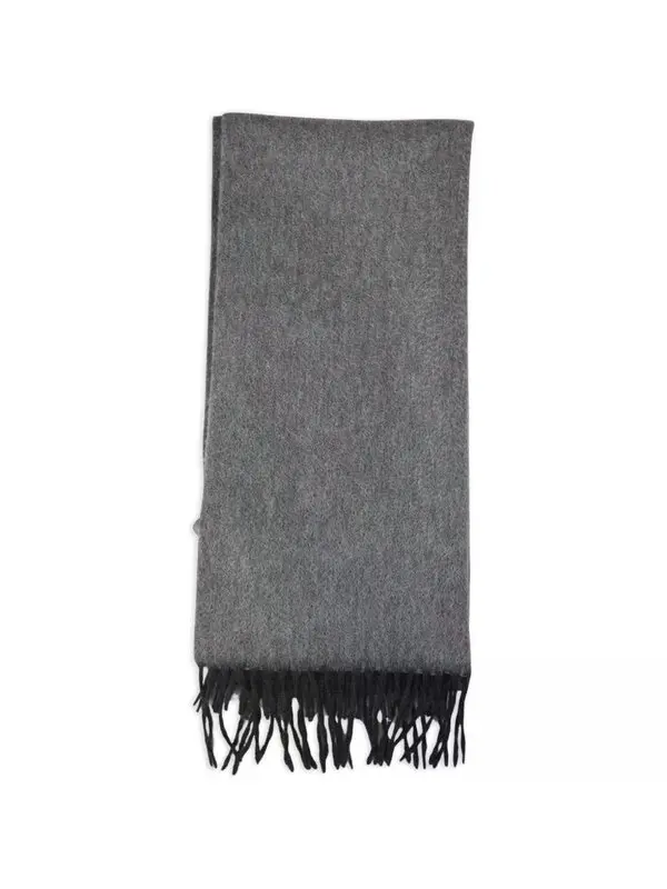 Pal Zileri Fringed Cashmere Scarf - Grey