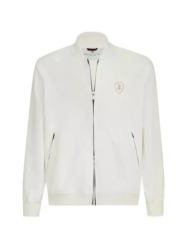 Brunello Cucinelli Logo-patch Zip-up Jacket