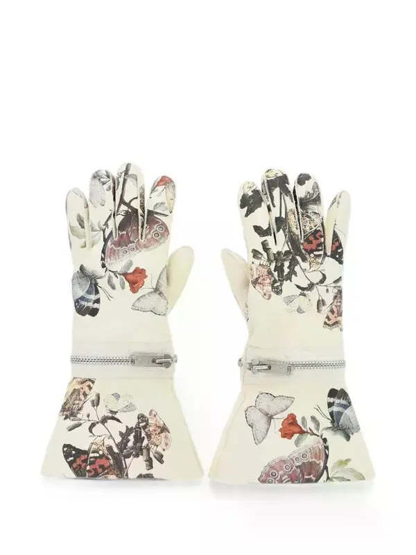 Undercover Modular-printed Leather Gloves
