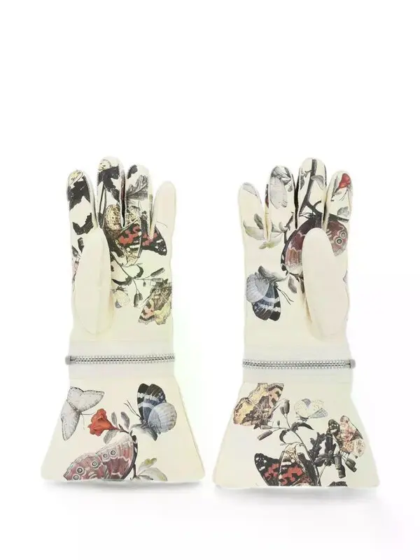 Undercover Modular-printed Leather Gloves