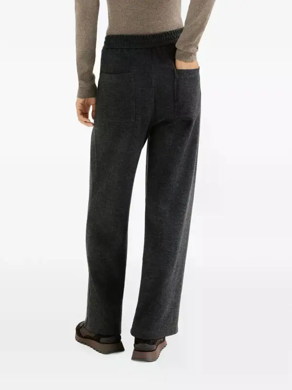 Brunello Cucinelli Cashmere Interlock Track Trousers
