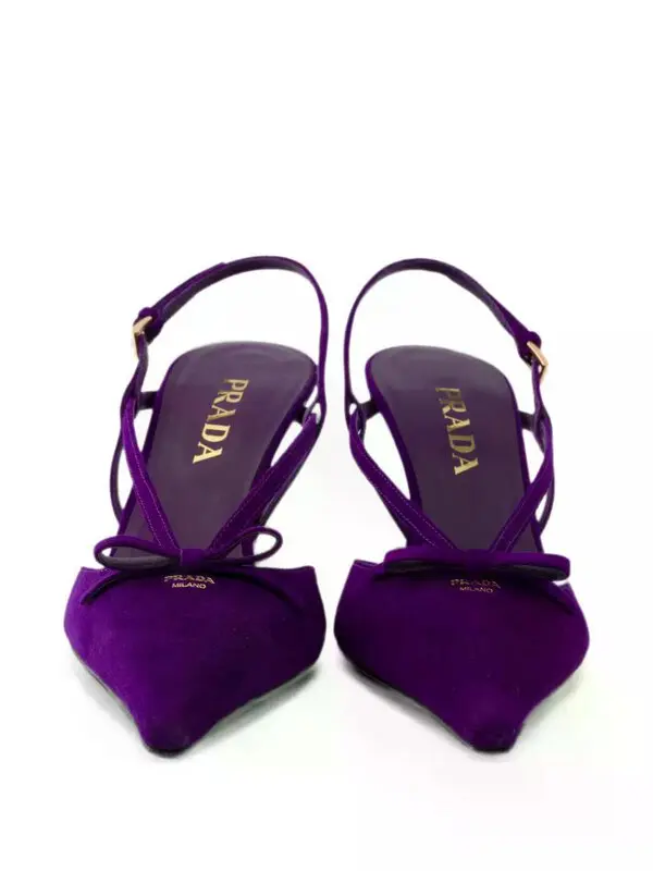 Prada Suede Slingback Pumps