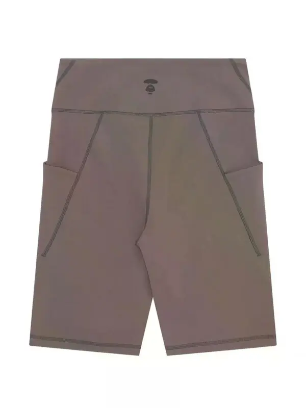 AAPE BY *A BATHING APE Moonface Printed Biker Shorts