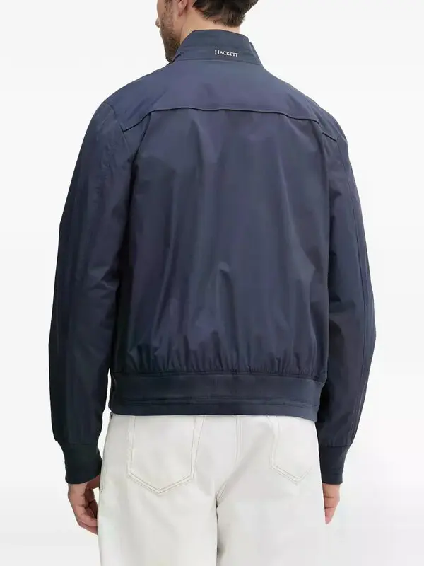 HACKETT LONDON Logo-embroidered Zip-up Jacket