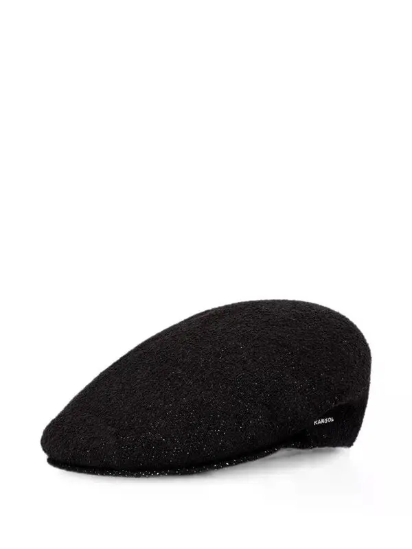 KANGOL Retro Big Kroo 7100 Flat Cap - Black