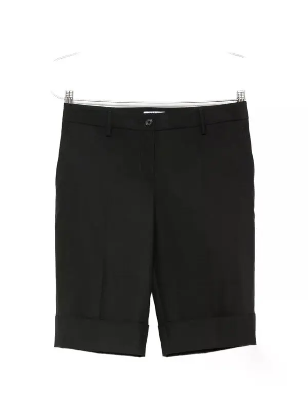 Moschino Buttoned Turn-up Shorts - Black