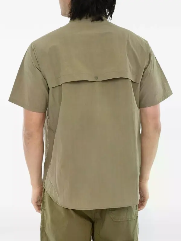 Woolrich Short-sleeve Band-collar Shirt