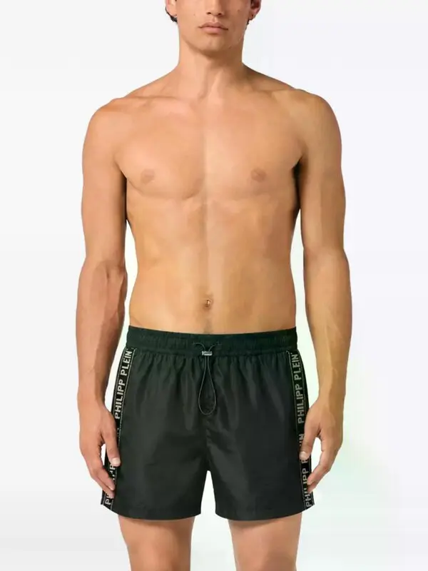 Philipp Plein Swimming Shorts Crystal Tape
