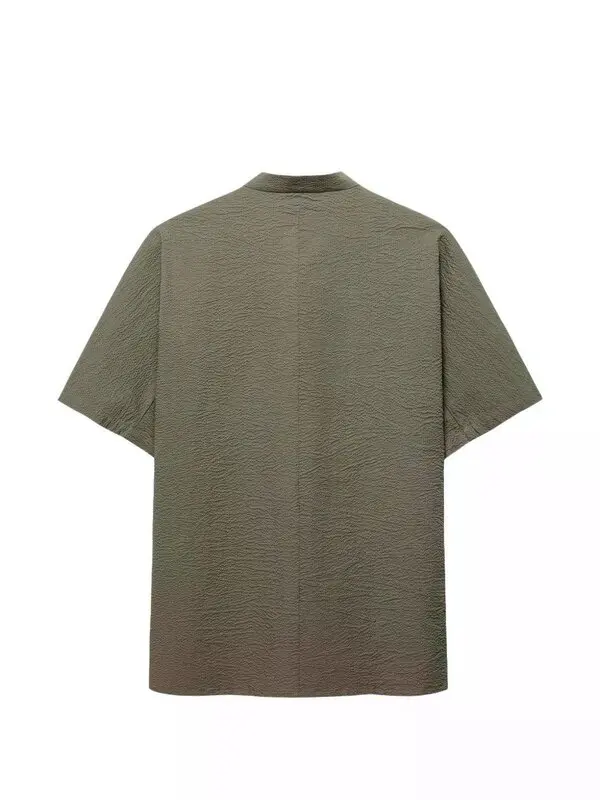 Shanghai Tang Short-sleeve Seersucker Shirt