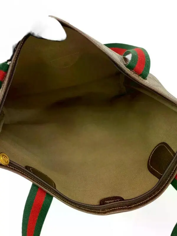 Gucci 1980-1990 Gg Supreme Web Tote Bag - Neutrals