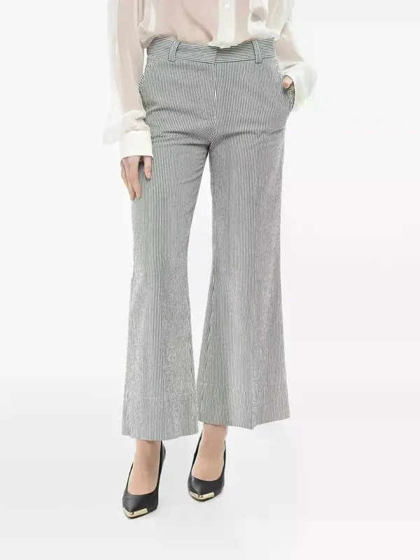 QL2 QUELLEDUE Awning-stripe Chino Trousers