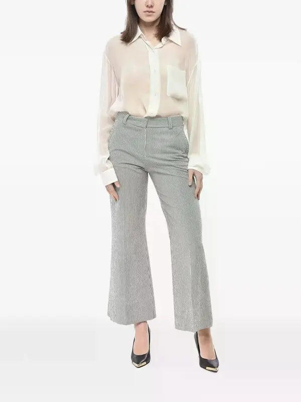 QL2 QUELLEDUE Awning-stripe Chino Trousers