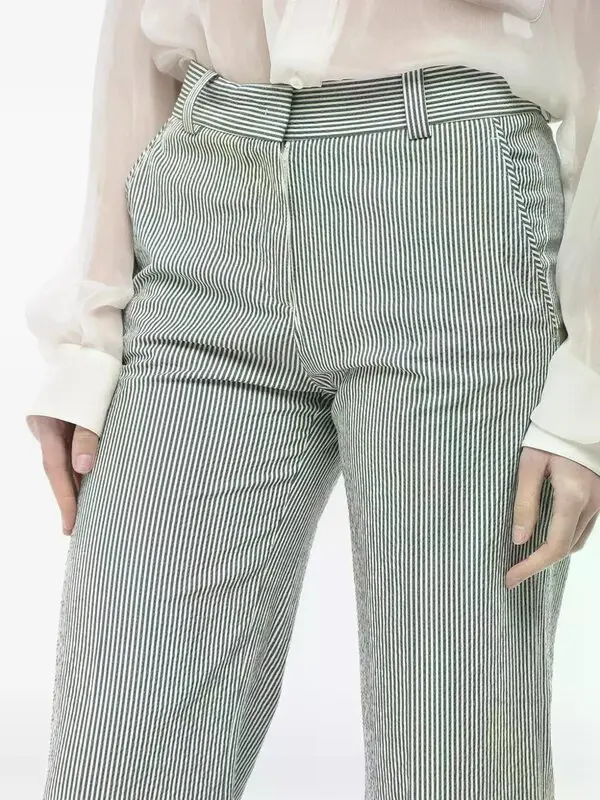 QL2 QUELLEDUE Awning-stripe Chino Trousers