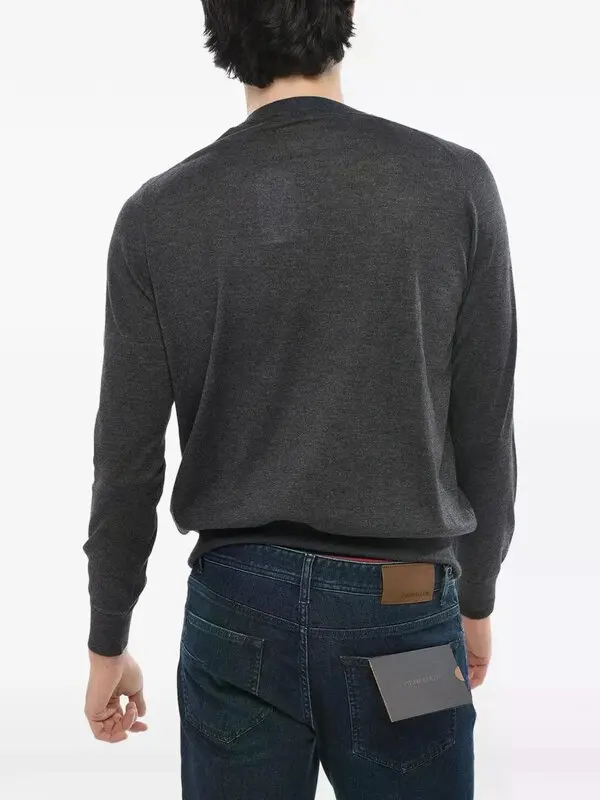 OLIVER LATTUGHI Crew Neck Long Sleeve Sweater