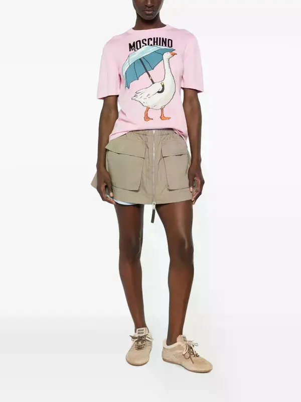 Moschino Short-sleeve Goose Motif Top