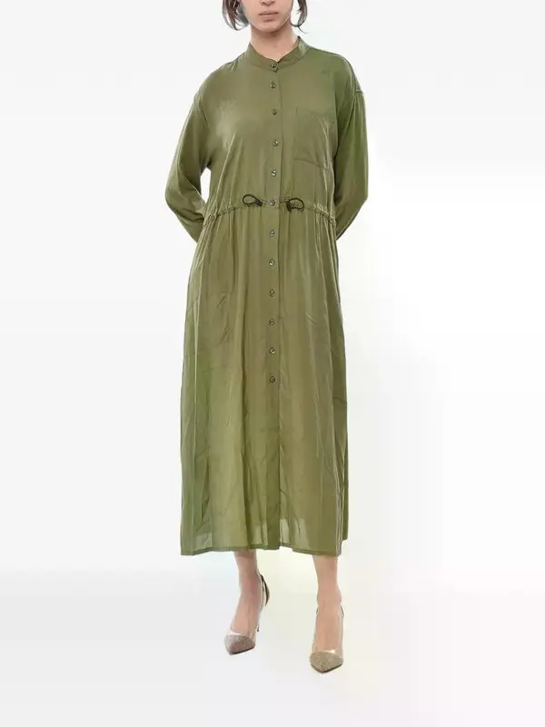 Woolrich Drawstring-waist Maxi Dress - Green