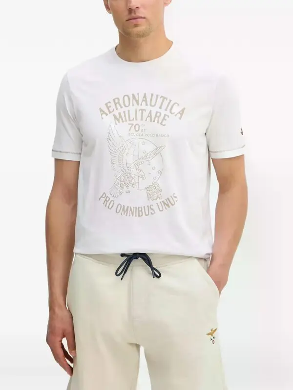 AERONAUTICA MILITARE Graphic-print T-shirt - White