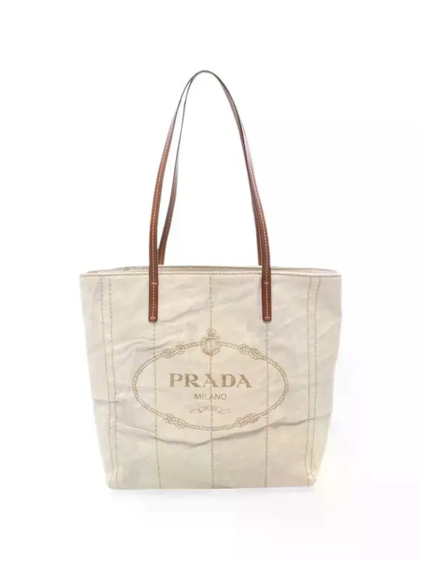 Prada 2000s Logo-print Tote Bag