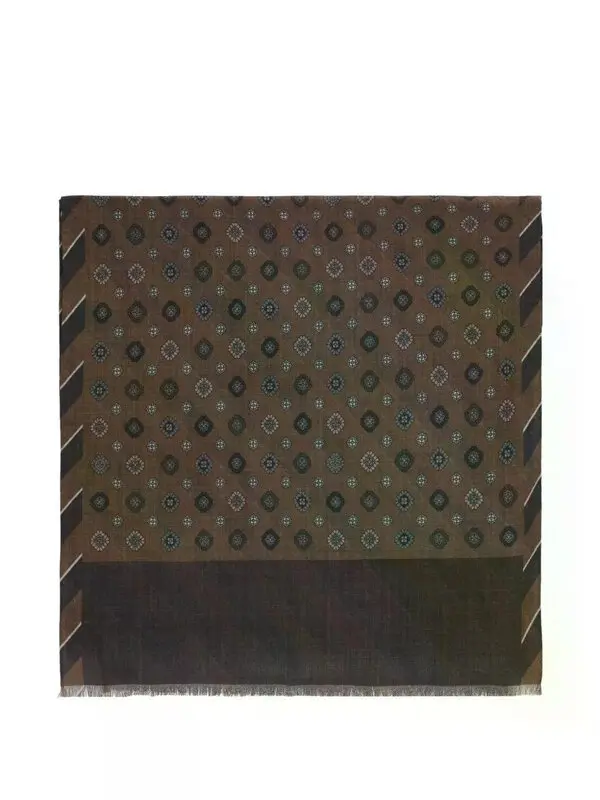 Altea Fringes Patterned Scarf