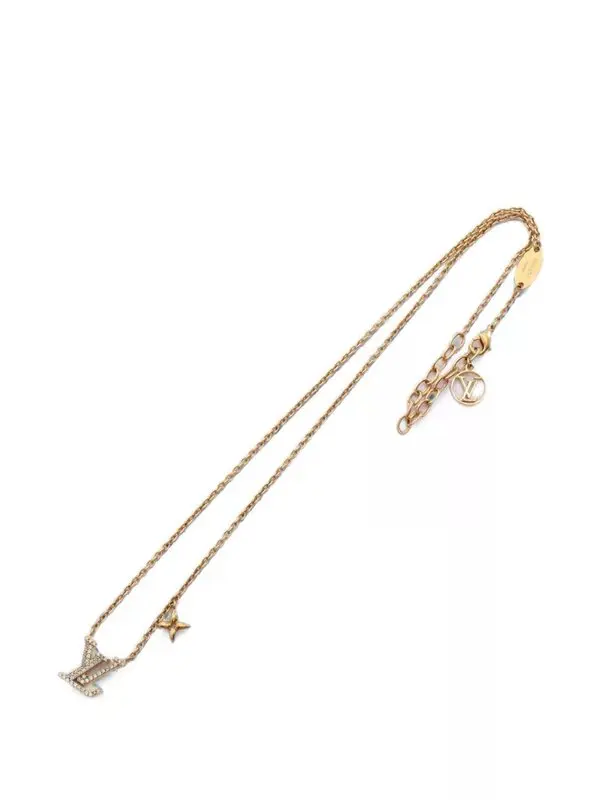LOUIS VUITTON 2024 Collier Iconic Rhinestone Necklace - Gold