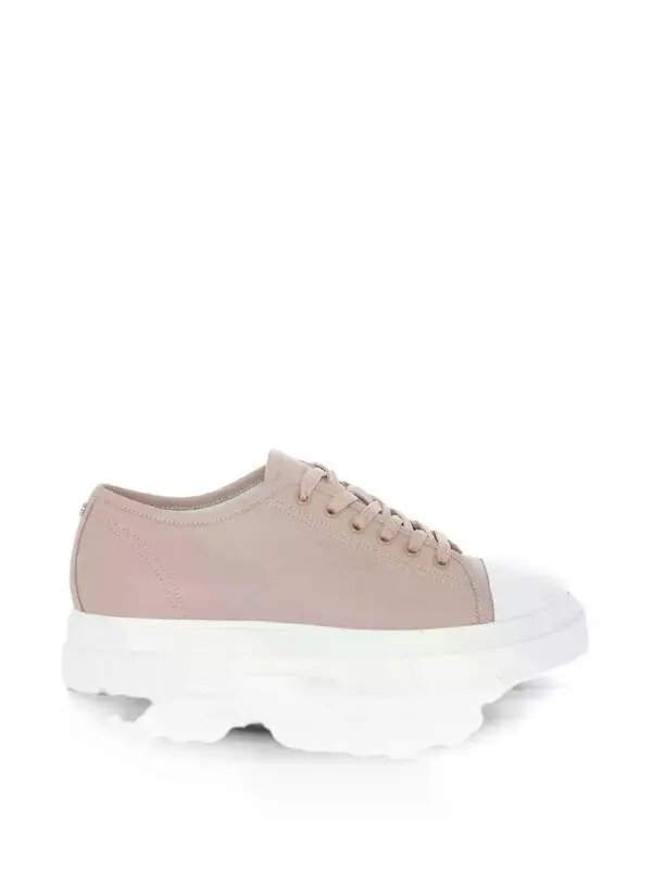 Woolrich Hammered Leather Chunky Sneakers