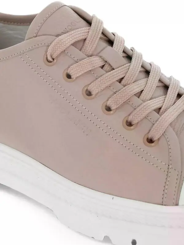 Woolrich Hammered Leather Chunky Sneakers