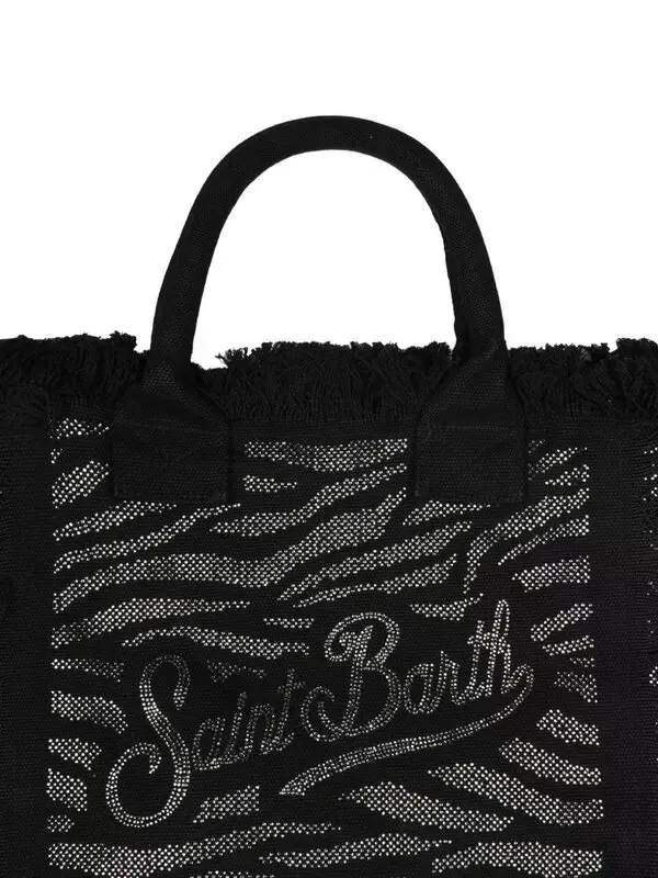 MC2 SAINT BARTH Vanity Zebra-print Tote Bag