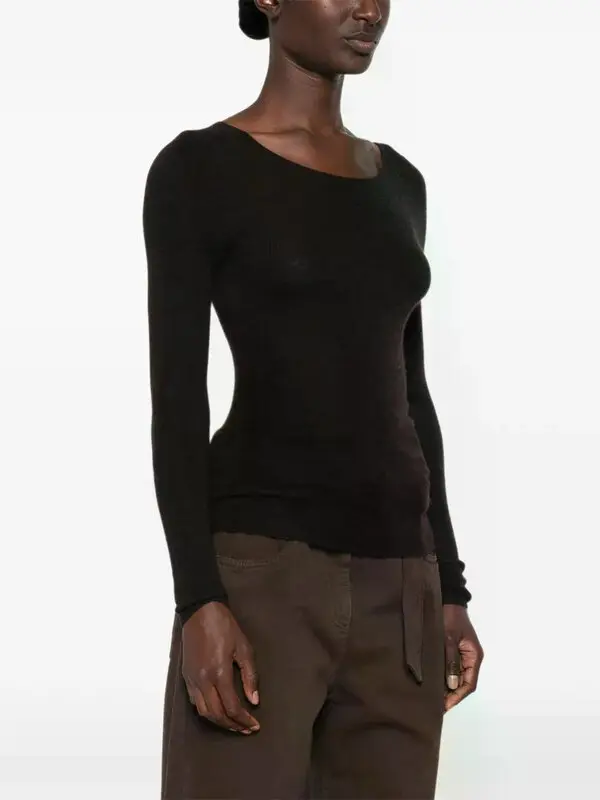 Eric Bompard Seamless Fine-knit Jumper - Brown