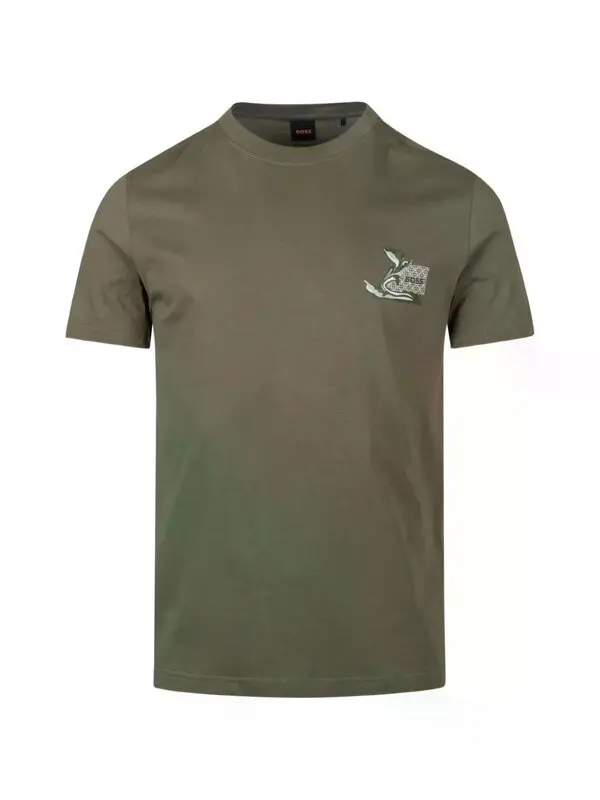 BOSS Logo-print Cotton T-shirt