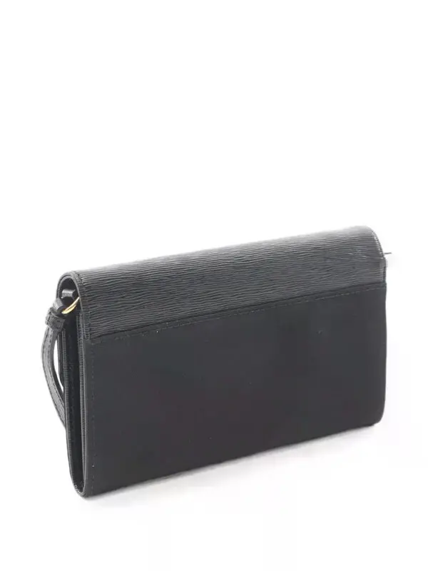 Prada 2010s Triangle Logo Shoulder Wallet