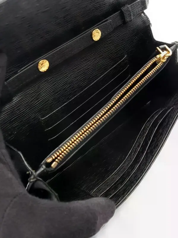 Prada 2010s Triangle Logo Shoulder Wallet